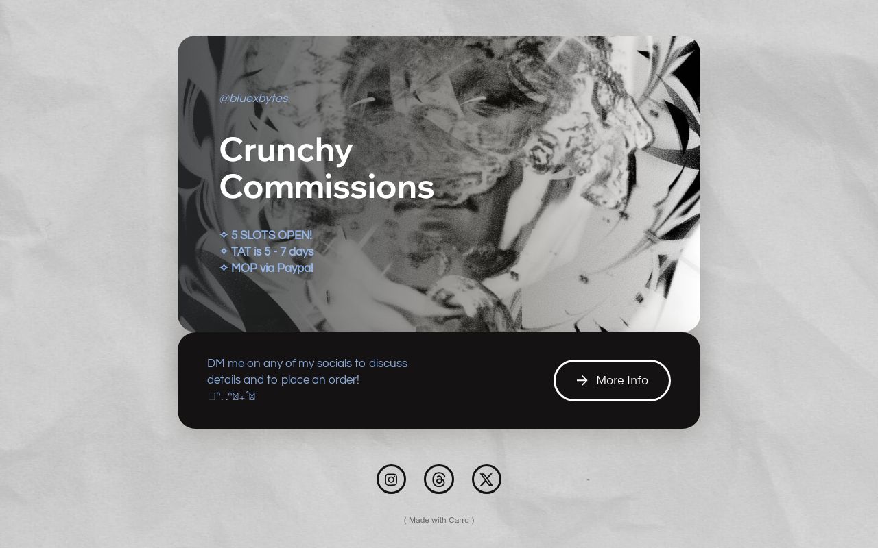 LUNIN Crunchy Commissions